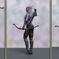 Drow Elf Archer Hierarchical Poses for Lianna 9 | Daz 3D