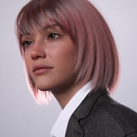 dForce AK Student Bob Hair for Genesis 9, 8, and 8.1 Female | Daz 3D