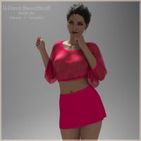 D-Force SweetStuff Outfit for G8F | Daz 3D