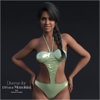 Diverse for D-Force Monokini for G9 Females | Daz 3D