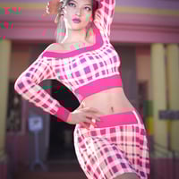 AH dForce Nora Casualwear Outfit Texture Add-on | Daz 3D