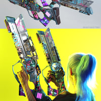 Extra Textures for Alien Assault Rifle | Daz 3D