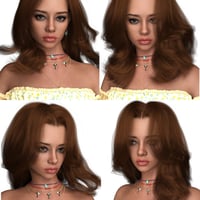Quick Click- Glamorous Style Hair | Daz 3D
