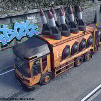Apocalyptic Bin Lorry Add On | Daz 3D