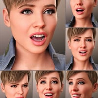 Mary Expressions and Mary Hair for AlFan Mary HD | Daz 3D