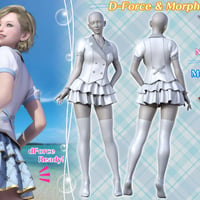 SVM's dForce Pure Lily Outfit for Genesis 8 and 8.1 Females | Daz 3D