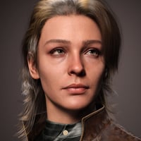 dForce FE Strand-Based Half Bun Hair for Genesis 9 | Daz 3D