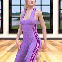 JMR dForce Petra Fitness Jumpsuit for Genesis 9 and 8 Females | Daz 3D