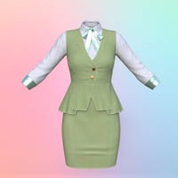 dForce Vest Uniform Skirt Outfit for Genesis 9 | Daz 3D