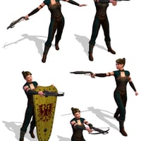 Crossbow Combat Reloaded | Daz 3D