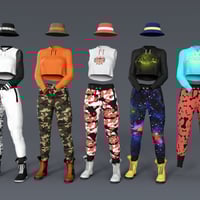 dForce Body Pop Outfit Textures | Daz 3D