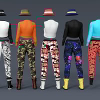 dForce Body Pop Outfit Textures | Daz 3D