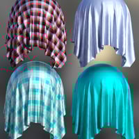 Summer Silk Tartan Fabric Iray Shaders | Daz 3D