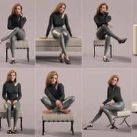 Z Sitting Poses for Genesis 8 Female and Genesis 9 | Daz 3D