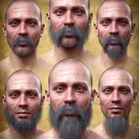 M3D Facial Hair Set for Genesis 9 | Daz 3D