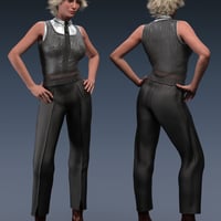dForce Virtual Assistant Outfit for Genesis 9 | Daz 3D