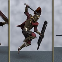 Julius Battle Hierarchical Poses for Julius 9 and Janus Weapons | Daz 3D