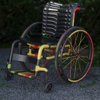 Wheelchair Hybrid Bike | Daz 3D
