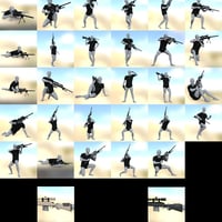 Poses for Army Weapon 01 for Genesis 8 and 9 | Daz 3D