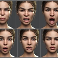 Z Anger and Fear Expressions for Genesis 9 | Daz 3D
