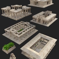 Egyptian Atrium 2 | Daz 3D