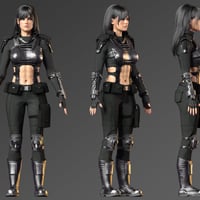 X-Fashion Sci Soldier Outfit for Genesis 9 | Daz 3D