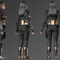 X-Fashion Sci Soldier Outfit for Genesis 9 | Daz 3D