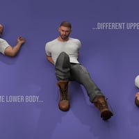NG Build Your Own Lying Supine Poses for Genesis 9 | Daz 3D