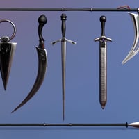 Textures Addon for ND Daemonia Props : The Weapons for Genesis 9 | Daz 3D