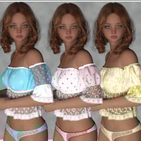 Middle Cut Brami-Set G8F | Daz 3D