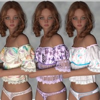 Middle Cut Brami-Set G8F | Daz 3D