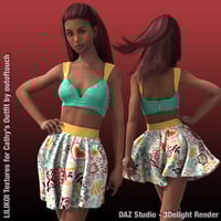 LILIKOI Textures for Cathy's Outfit | Daz 3D