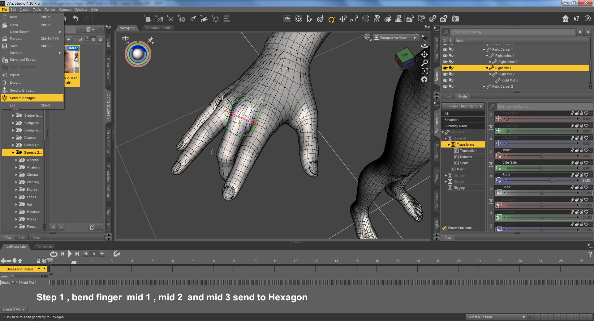 Finger Morph issue - Daz 3D Forums