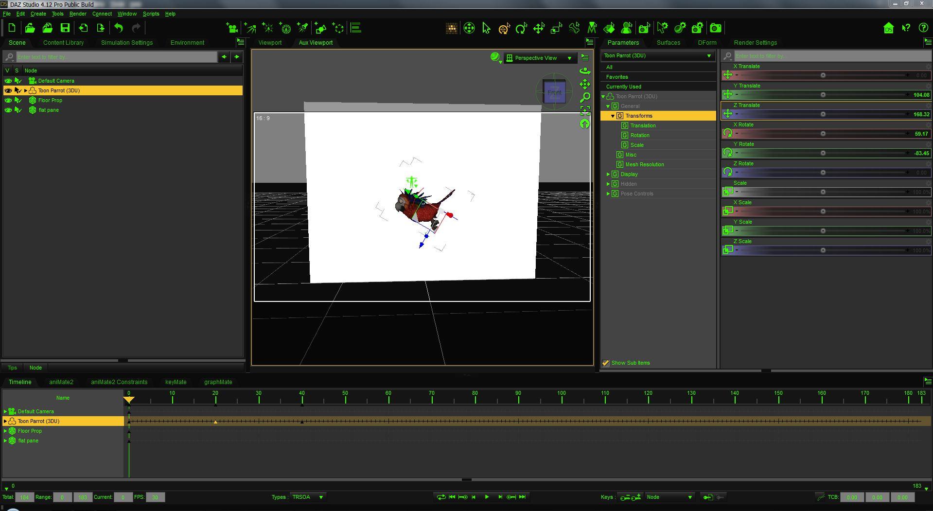 Question about animation - changing height (keymate) - Daz 3D Forums