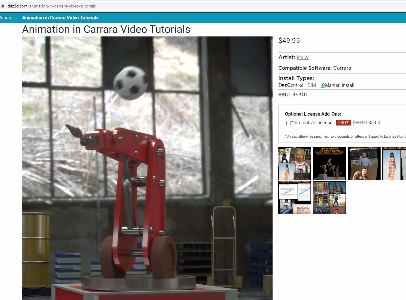 Does DAZ still sell Carrara 8.5 Pro - Page 2 - Daz 3D Forums