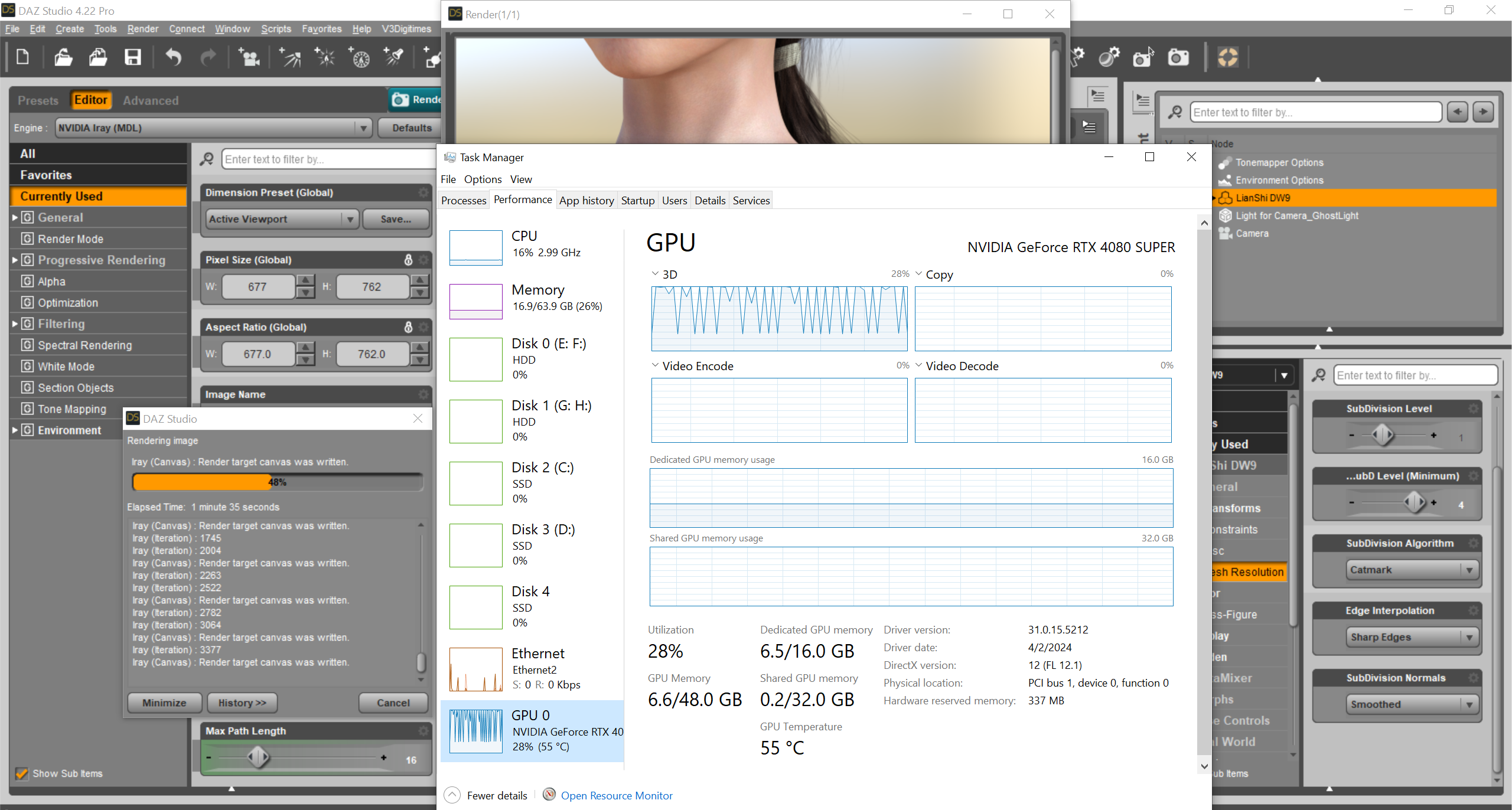 GPU jump during rendering, is this normal? - Daz 3D Forums