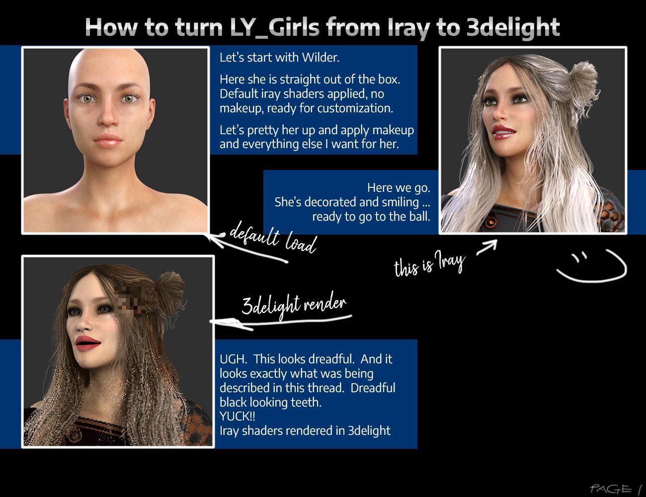 3Delight and Dark Eyes Edit: Found Two Solutions - Daz 3D Forums