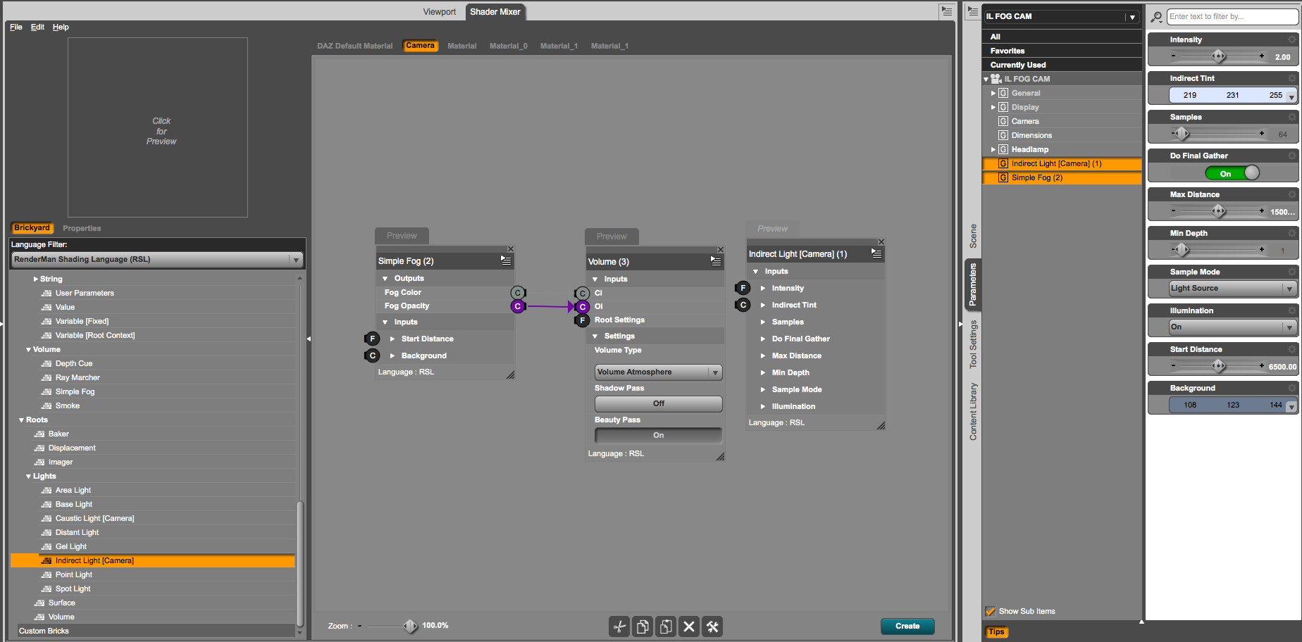ShaderMixer, light/atmosphere interaction - how to do it ? - Daz 3D Forums