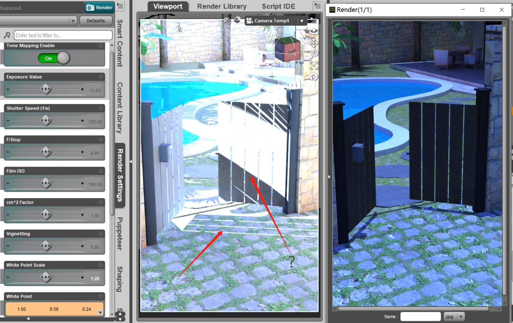 iray preview is so bright than final render - Daz 3D Forums