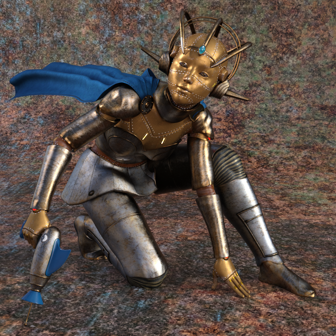 Character in dForce Betty Bot 6000 Outfit for Genesis 8 and 8.1 Females ...