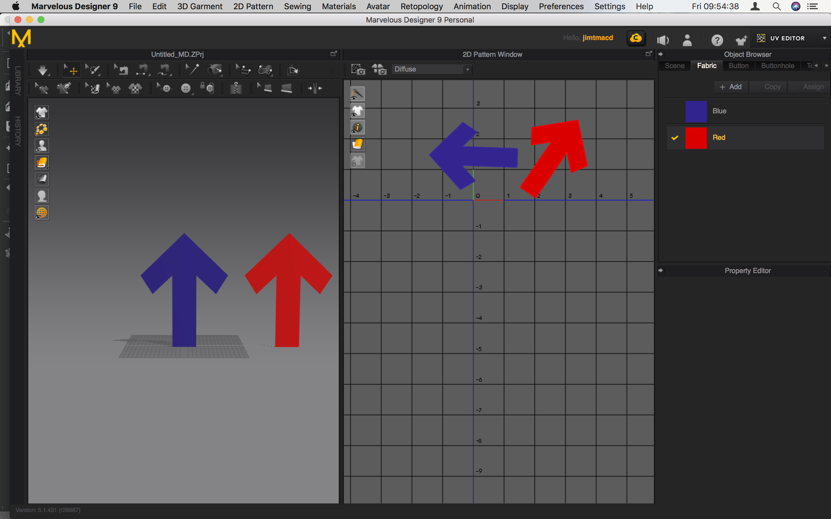 Marvelous Designer texture image file black and grainline? - Daz 3D Forums