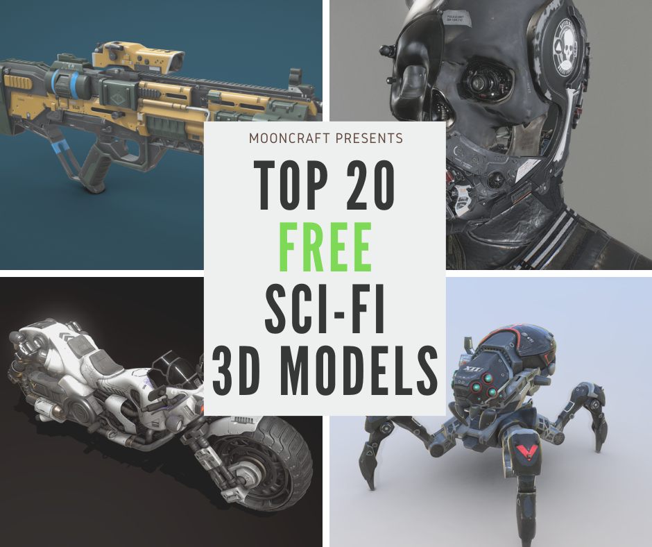 20 Great FREE Sci-FI Models (Weapons, Robots, Aliens, and More!) - Daz ...