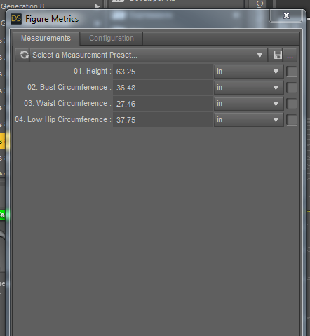 Figure Metrics and GF8 Height - Daz 3D Forums