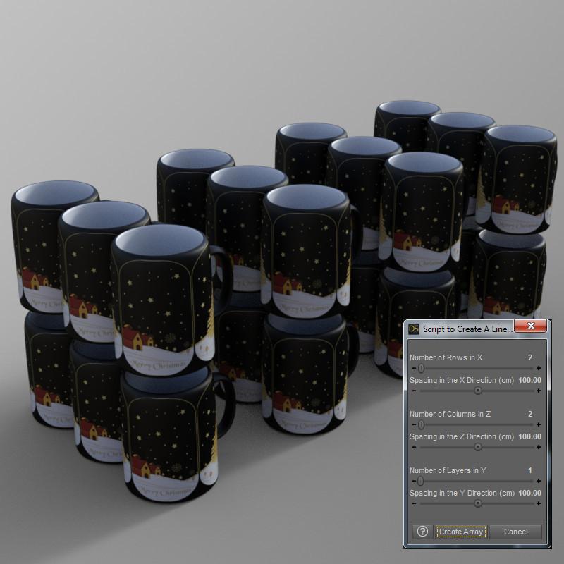 Linear Array Script. - Daz 3D Forums