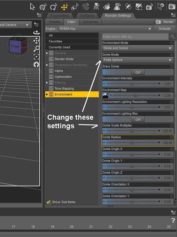 Scaling issue with HDRI - Daz 3D Forums