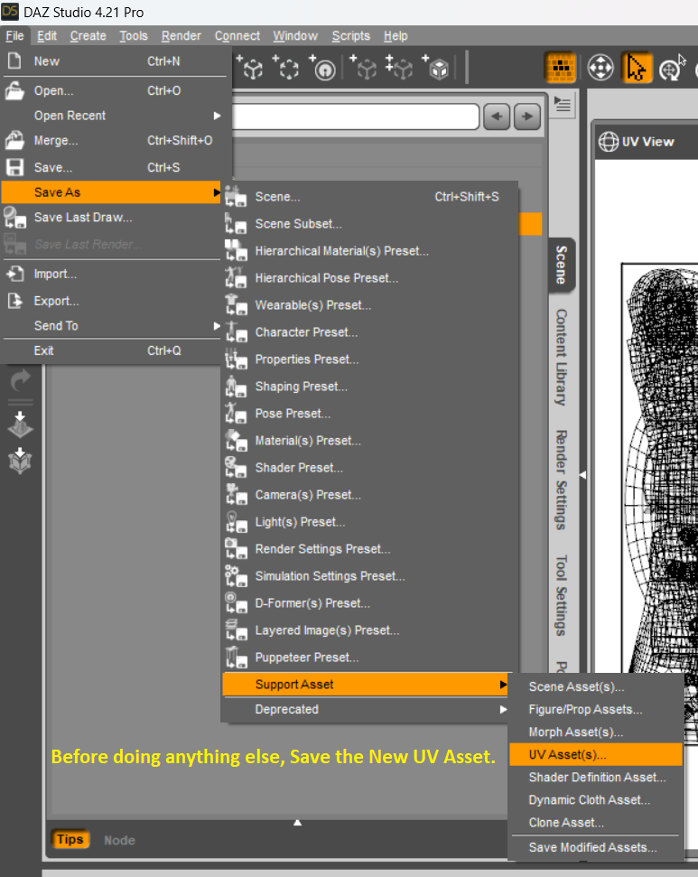 G9 - Making a Collapsed UVset - Tutorial right here - Daz 3D Forums