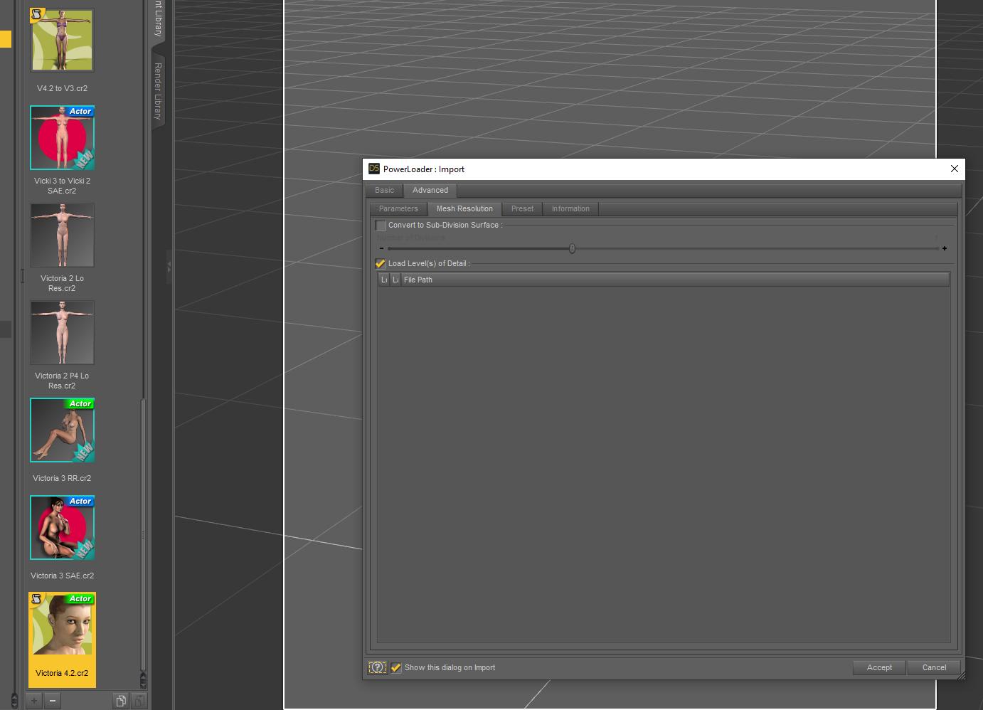 Model not importing with Duf scene - bones do - Daz 3D Forums