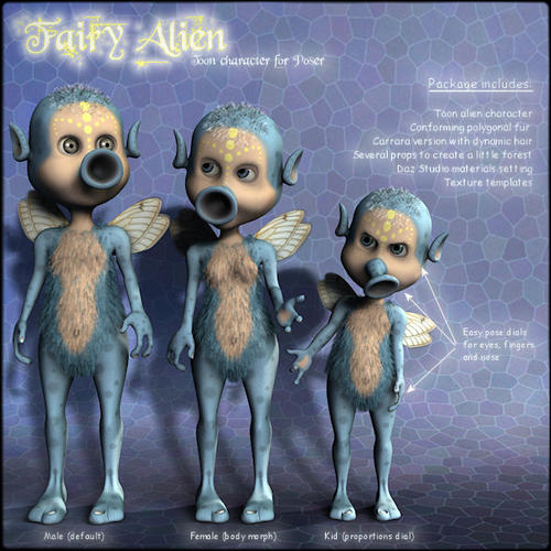 Fairy alien - Daz 3D Forums