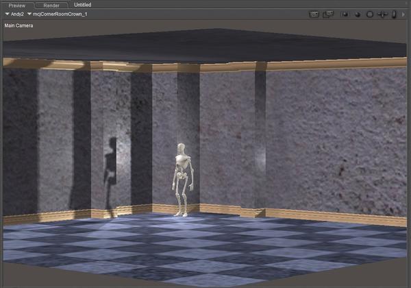 room corner prop - walls with crowns and baseboards - Daz 3D Forums