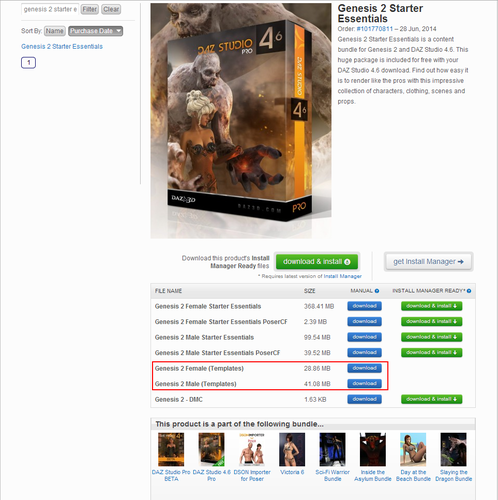 Where can I get the Templates for the Genesis and Genesis 2 Figures ...